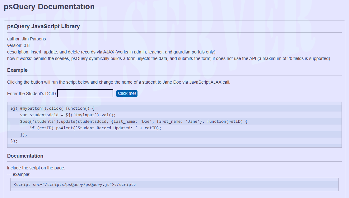 psQuery 1.0 – BrainUpGrade